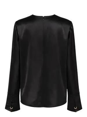 CLUB21 COLLECTION Crewneck Blouse - Black