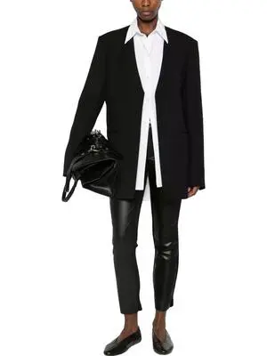 Sacai Panelled Slim-fit Trousers - Black
