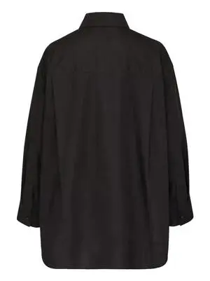 CLUB21 COLLECTION Vera Pintuck-detail Shirt - Black