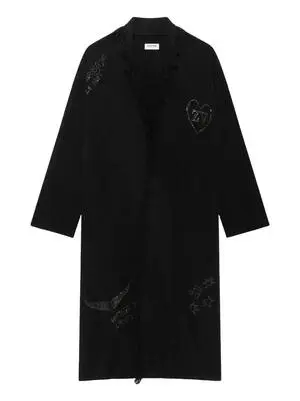 ZADIG&VOLTAIRE Zadig&Voltaire Long Knit Coat With Rhinestone Embellishments