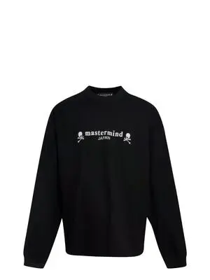 MASTERMIND WORLD Long-sleeved Skull Print Sweatshirt - Black