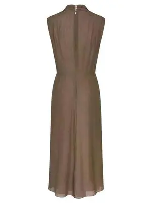 CLUB21 COLLECTION Noemie Draped Design Dress - Brown