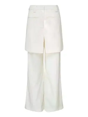 CLUB21 COLLECTION Lila Layered-design Trousers - Neutrals