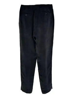 Giorgio Armani Pleated Corduroy Trousers - Black