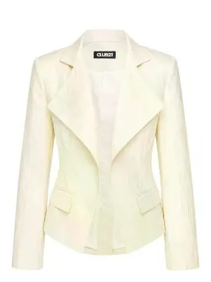 CLUB21 COLLECTION Sloane Jacket With Long Sleeves - Neutrals