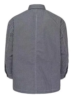 Comme Des Garçons Check-print Shirt - Black