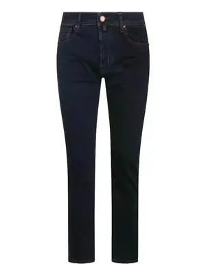 Jacob Cohen Logo-patch Slim-fit Jeans - Blue