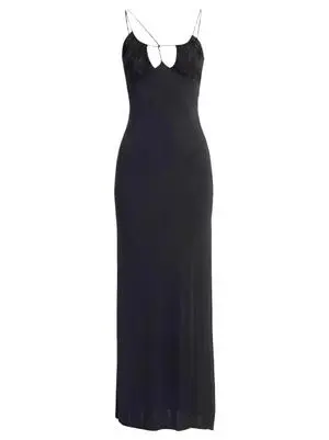 IRINA SCHROTTER Luna Embellished Maxi Dress - Black