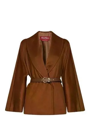 MAX MARA Max Mara Abissi Belted Shawl Collar Jacket