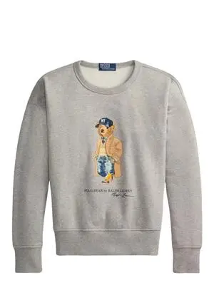 POLO RALPH LAUREN Polo Ralph Lauren Polo Bear Graphic Print Crew Neck Sweater