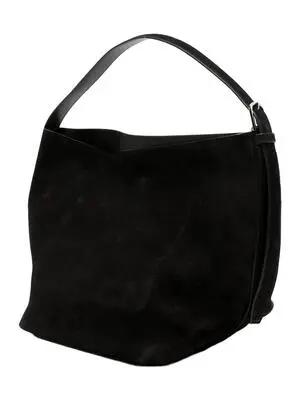 TOTEME Belted Suede Tote Bag - Black