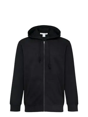 Comme Des Garçons Train Print Zip-up Hoodie - Black