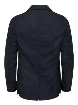 Comme Des Garçons Ruched Pinstripe Jacket - Black