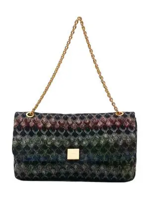 Missoni Mini Button Lace Shoulder Bag - Blue