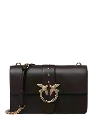 Pinko Medium Love Bag Stud-embellished Crossbody Bag - Brown