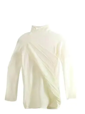 ISSEY MIYAKE Issey Miyake Ruched Long-Sleeve Top