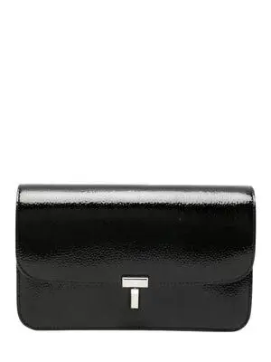 TOTÊME TOTEME T-Lock Grained-Patent Crossbody Bag