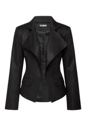 CLUB21 COLLECTION Sloane Peak-lapel Jacket - Black