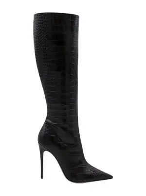 PARIS TEXAS Paris Texas Croc-Effect Heeled Boots