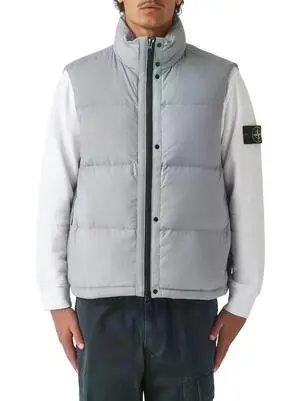 Stone Island Stone Island Quilted Padded Zip-Up Gilet Grey