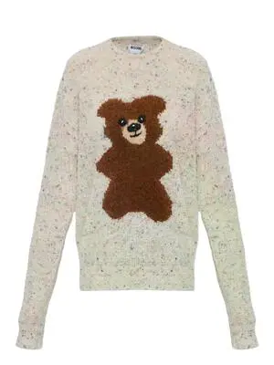 Moschino Moschino Sweater With Bear Motif Neutrals