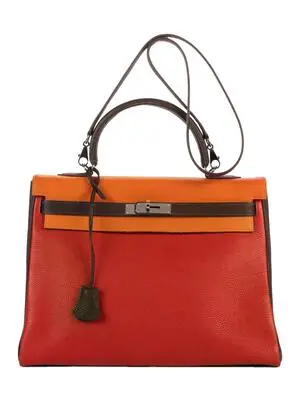 Hermès 32 Kelly Ii Retourne Handbag - Red