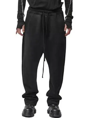 THOM KROM Drawstring Dropped-crotch Trousers - Black