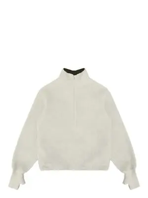 ENTIRE STUDIOS ENTIRE STUDIOS Fleece Quarter-Zip Sweater Neutrals