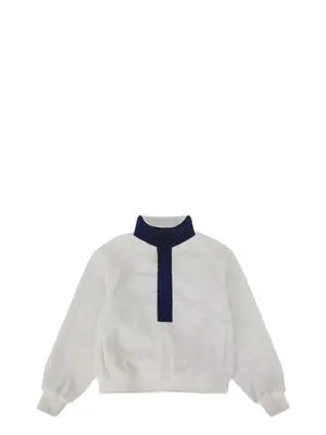 ENTIRE STUDIOS ENTIRE STUDIOS Fleece-Texture Quarter-Zip Sweater Neutrals
