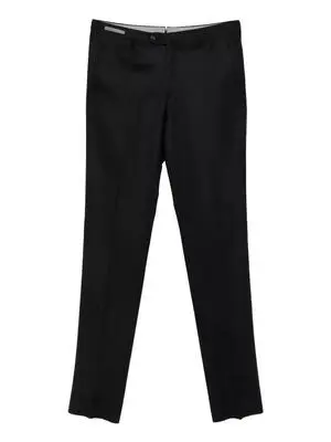 Corneliani Tailored Trousers With Pressed Crease - Black