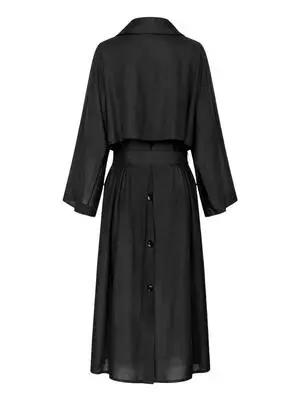 CLUB21 COLLECTION Club21 Collection Margaux Silk-Blend Coat