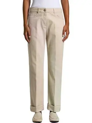Peserico Turn-up Cuff Trousers - Neutrals