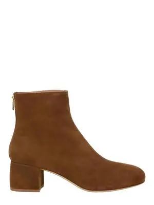 Agl Suede Block-heel Ankle Boots - Brown
