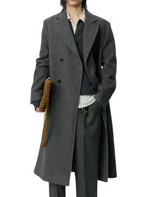 MFPEN Mfpen Herringbone Double-Breasted Coat
