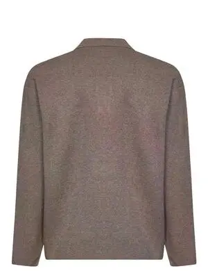 HEVO Mar Grande Long-sleeve Polo Shirt - Brown