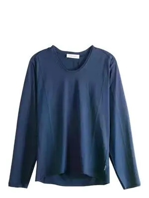KIKO KOSTADINOV Layered-neck Long-sleeve T-shirt - Blue