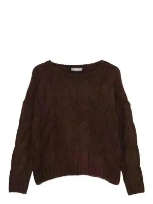 PHILO-SOFIE Cable Knit Sweater - Brown