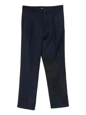Imperial Pleated Straight-leg Trousers - Blue