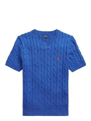 POLO RALPH LAUREN Polo Ralph Lauren Cable-Knit Short-Sleeve Top