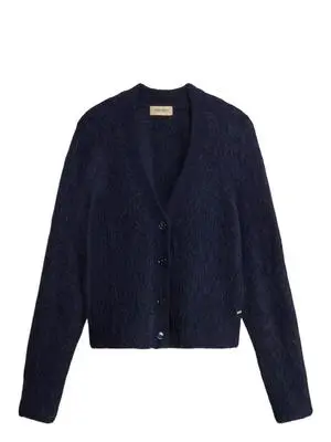 Woolrich V-neck Cardigan With Button Closure - Black