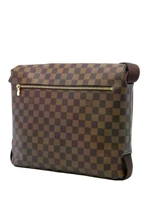 LOUIS VUITTON Damier Ebene Brooklyn Mm Crossbody Bag - Brown