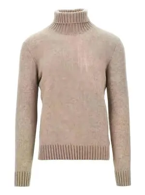 PIACENZA CASHMERE 1733 Roll-neck Knitted Sweater - Neutrals