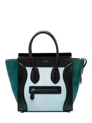 Celine Micro Luggage Tote Bag - Blue