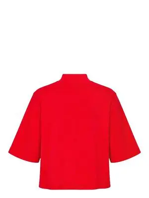 CLUB21 COLLECTION Irene Mock-neck T-shirt - Red