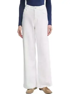 MOS MOSH Dara Wide-leg Jeans - White