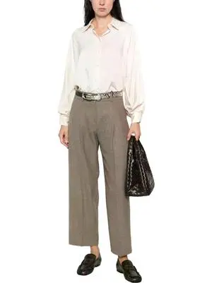 Dixie Raglan Sleeve Shirt With Slub Texture - Neutrals