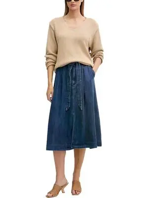 MOS MOSH V-neck Knitted Sweater - Neutrals