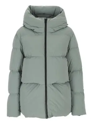 Woolrich Zip-up Hooded Down Jacket - Gray