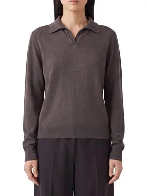 THE ROW The Row Long Sleeve Polo Shirt