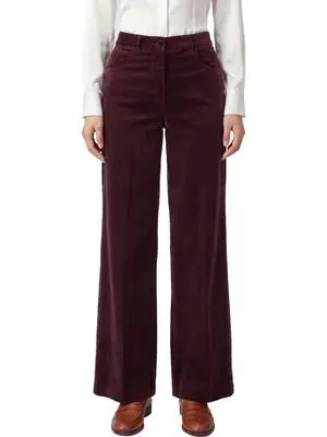 Aspesi ASPESI Wide Leg Corduroy Trousers Red